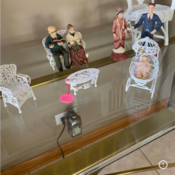 Other | Vintage New Artesian Flair 9 Piece Victorian Dollhouse Scene ...